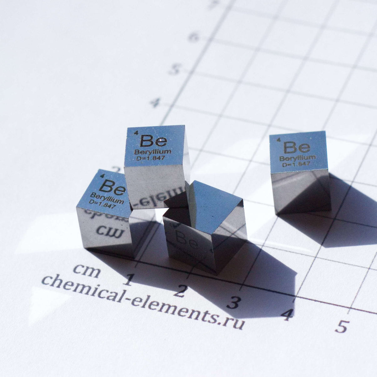 Beryllium mirror cube 10 mm – Chemical Elements